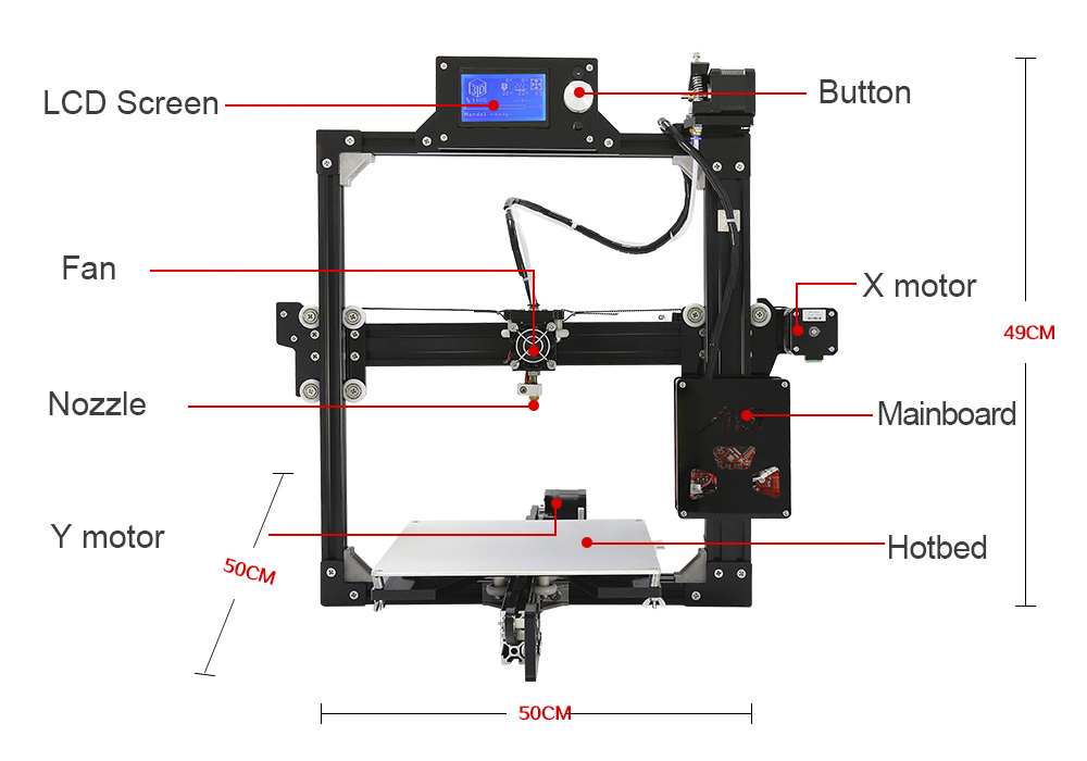 ANET A2 DIY 3D Printer Kit